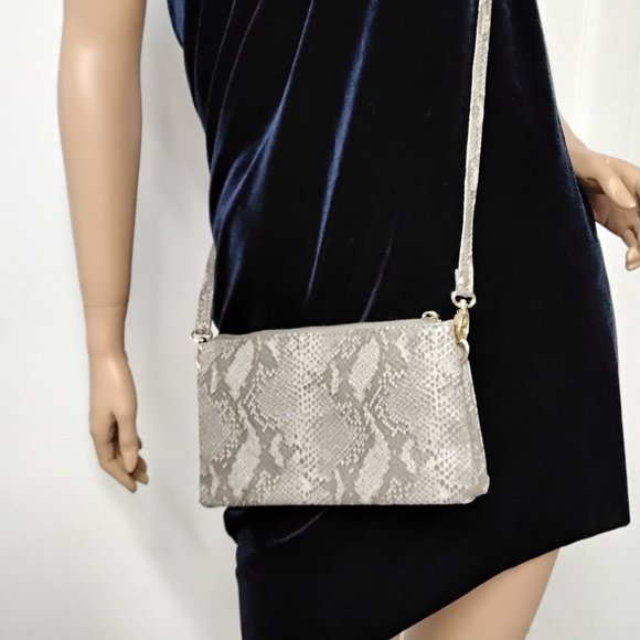 Caroline Hill | Bags | Caroline Hill Faux Snakeskin Crossbody Purse ...